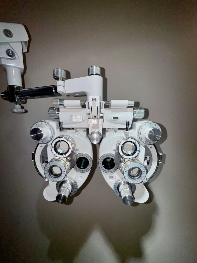 Phoropter Refractor Optometry Equipment Stock Photo - Image of ...