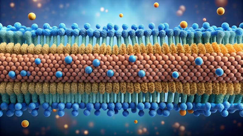The Phospholipid Bilayer: a Gatekeeper for Life AI Generated Stock ...
