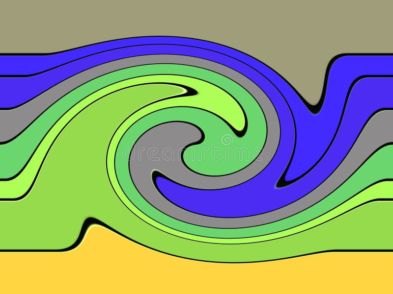 Phosphorescent Green Blue Round Disco Lines, Colorful Geometries, Forms ...