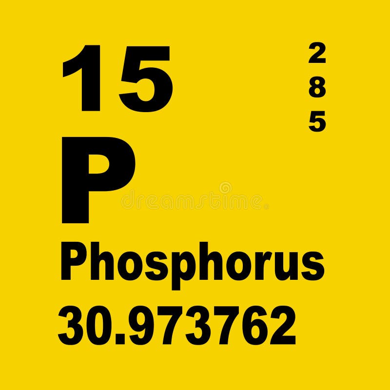 Periodic Table of Elements: Phosphorus Stock Illustration ...