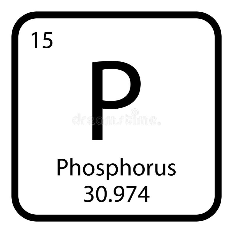 Phosphorus icon vektor stock illustration. Illustration of molecule ...