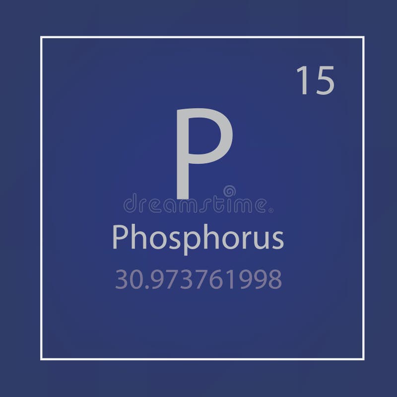 Phosphorus P Chemical Element Icon Stock Vector - Illustration of table ...