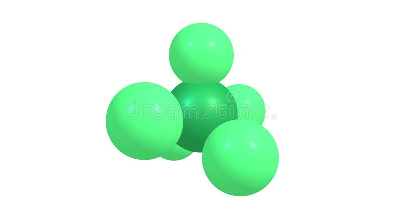 Phosphorus Pentachloride Molecular Structure Isolated on White ...