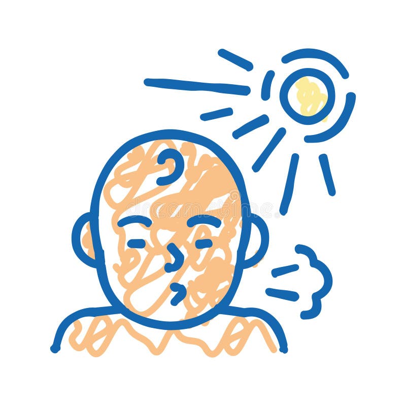 Photic Sneeze Reflex Icon Doodle Illustration Stock Vector ...