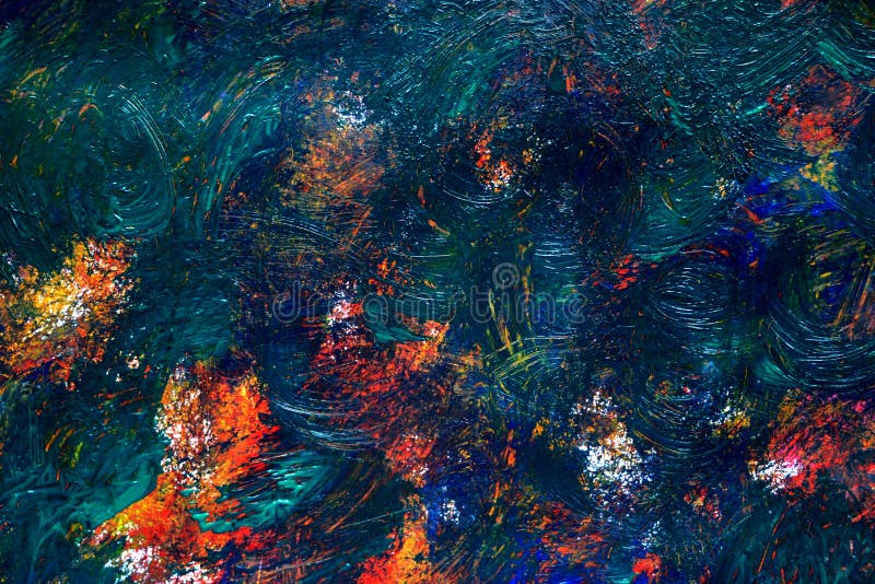 A Photo of an Abstract Gouache Painting Stock Photo - Image of gouache ...