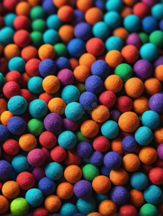 Photo of Abstract Multicolored Background with Thousands of Small Balls ...