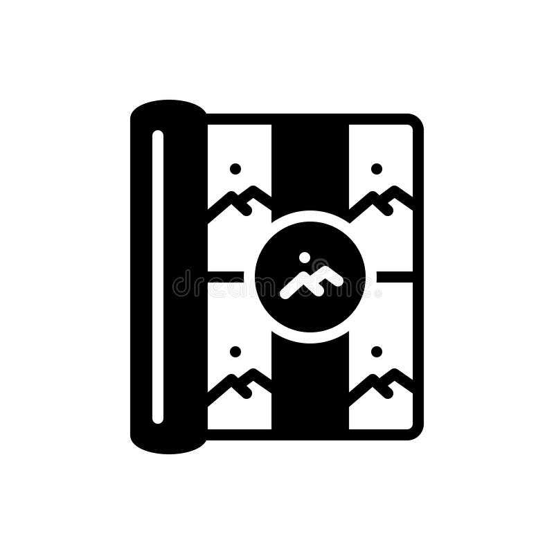 Black Solid Icon for Photo Album, Photo and Folder Stock Illustration ...