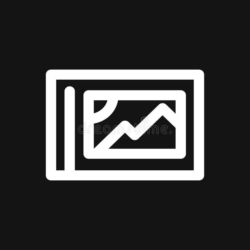 Photo Album Vector Icon on White Background Stock Illustration ...