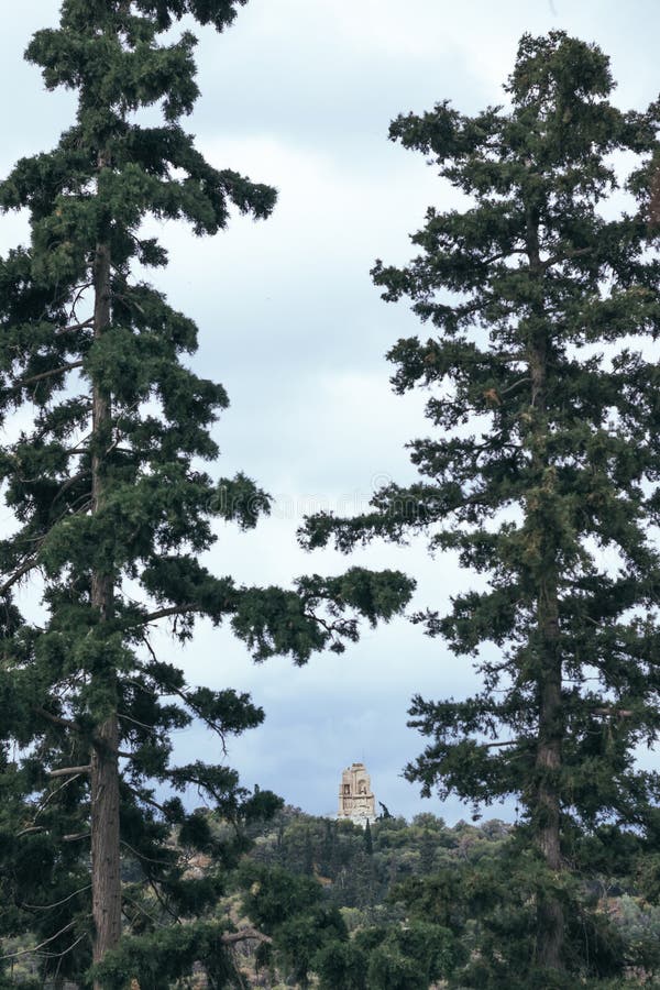 The Ancient Remains of a Temple among the Trees in Athens, Greece Stock ...