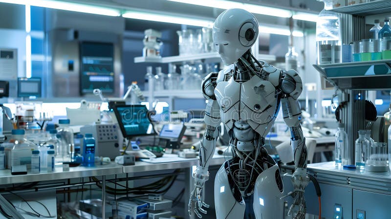 Photo of Android Cybernetic Humanoid Stock Illustration - Illustration ...