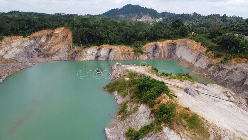 Photo of the Appearance of the Pond in the Mining Area Stock Image ...