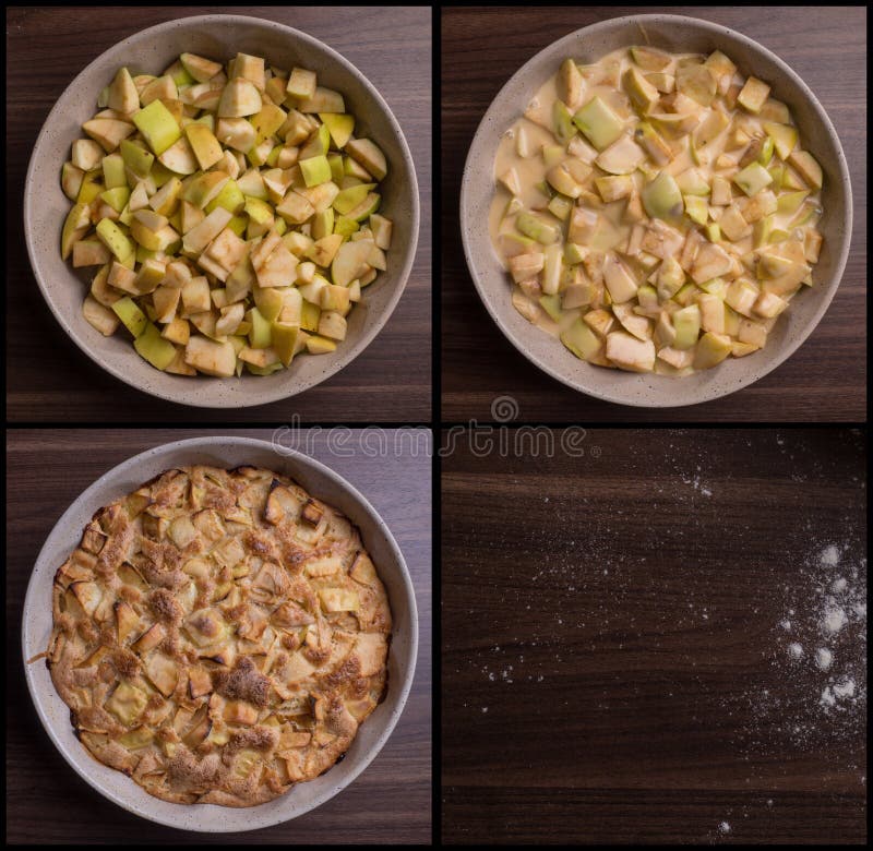 Pie Charlotte stock image. Image of round, homemade, prepare - 99242469