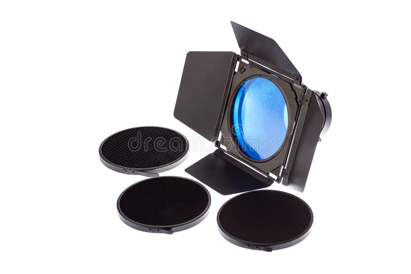 Barn Door Nozzle with a Color Filter and Honeycombs of Various ...