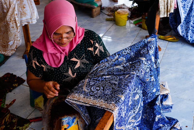 November 5, 2022 Batik Painting Process in Lasem, Central Java ...