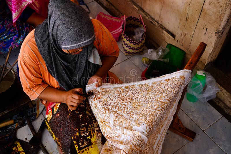 November 5, 2022 Batik Painting Process in Lasem, Central Java ...
