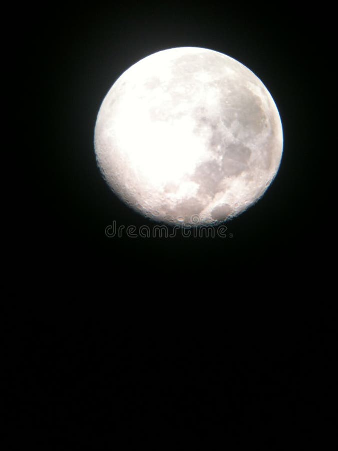 Beautiful Moon in Deep Space Stock Image - Image of lunar, brazilian ...
