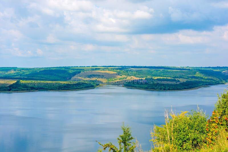 Photo of a Beautiful Blue Bay at Summer Stock Image - Image of coastal ...