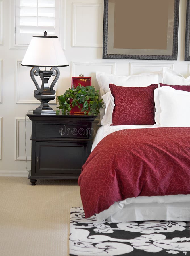 Really nice looking bed stock image. Image of skylight - 11513257