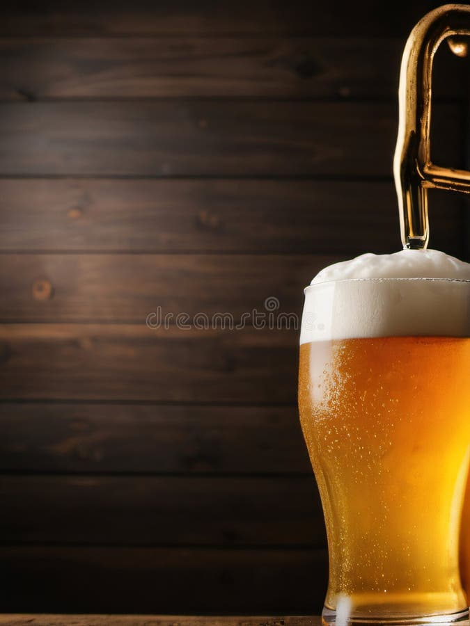 Photo of Beer Background. Generative AI Stock Illustration ...