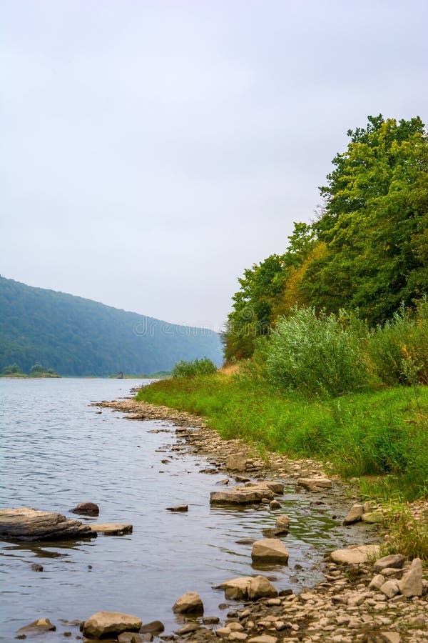 Photo of Big River, View from Beach Stock Image - Image of environment ...