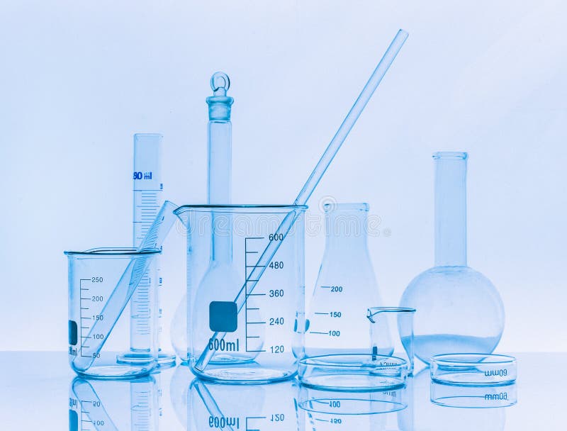 Photo of Biochemistry Glassware Experiment Stock Photo - Image of care ...