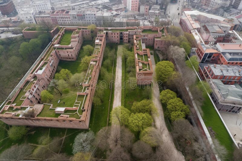 Photo from Birds Eye View. AI Generated Stock Illustration ...