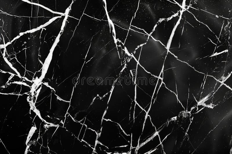 Photo of Black Kitchen Marble Top Pattern with White Veins. Background ...
