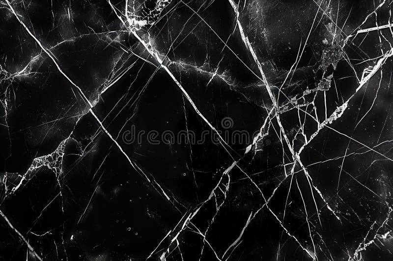 Photo of Black Kitchen Marble Top Pattern with White Veins. Background ...