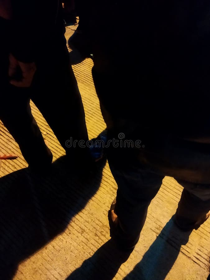 Shadow foot man in ground stock photo. Image of isolated - 272022076