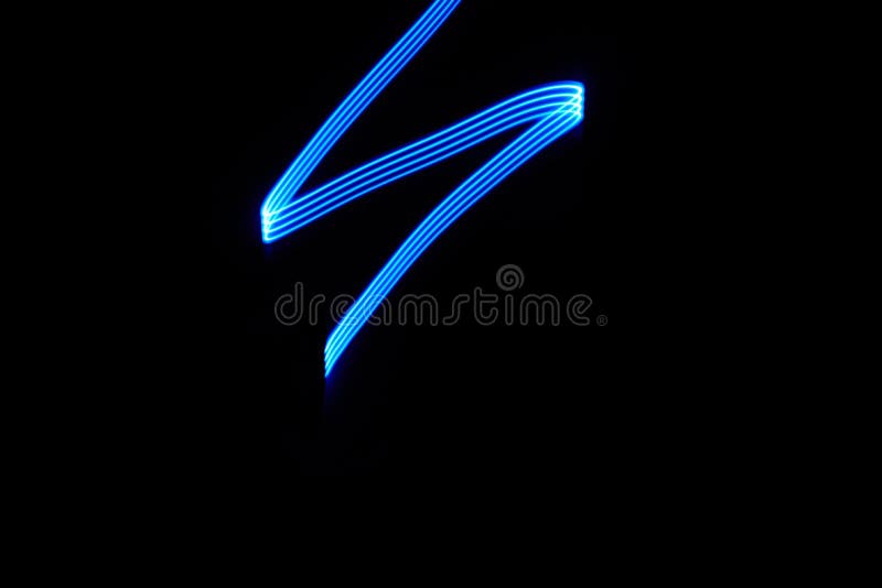 Photo of Blue Line Lightning Stock Image - Image of shock, bolt: 262919211