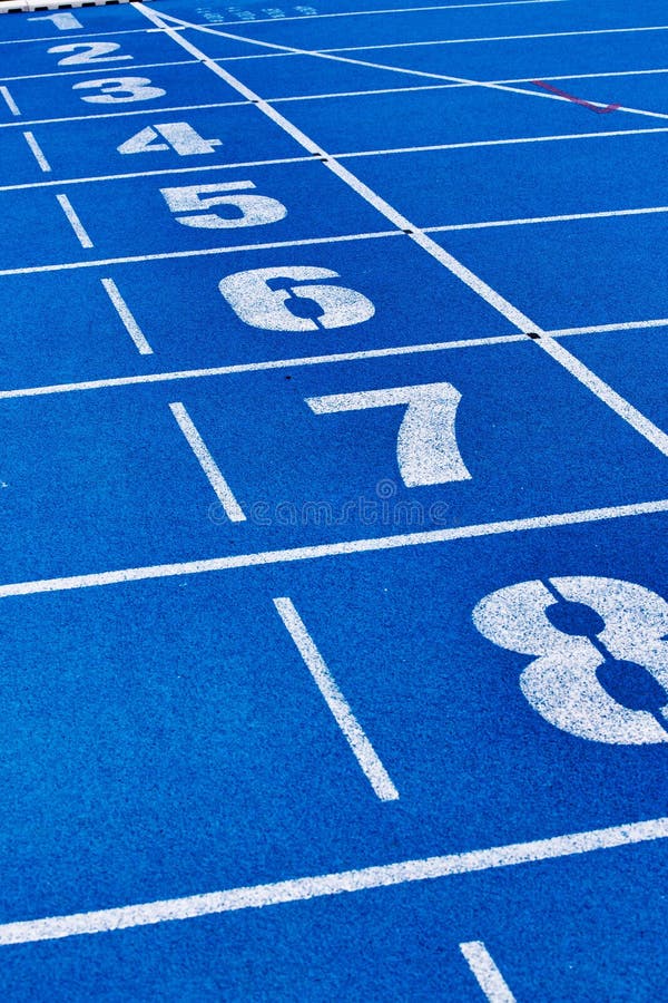Photo of Blue Stadium Tracks Stock Photo - Image of chairs, seller ...
