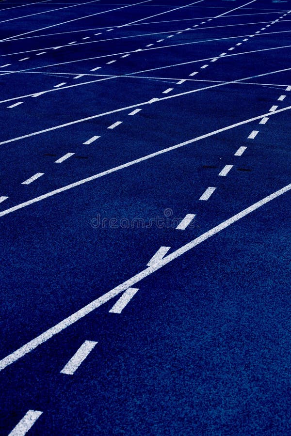 Photo of Blue Stadium Tracks Stock Photo - Image of racing, chairs ...