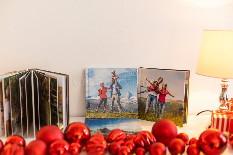 Photo book on the shelf stock image. Image of frame - 282094775