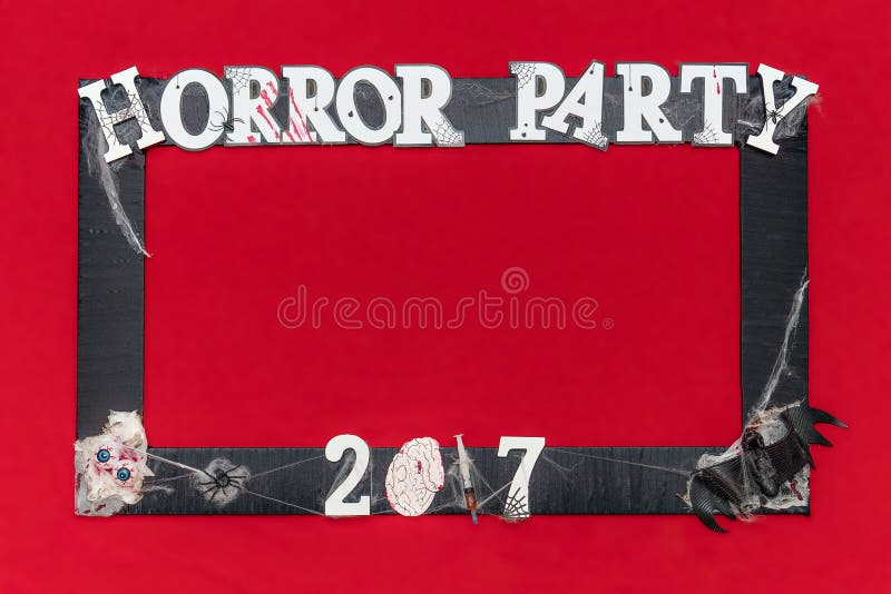 Photo Booth for Horror Party Stock Photo - Image of watercolor, design ...