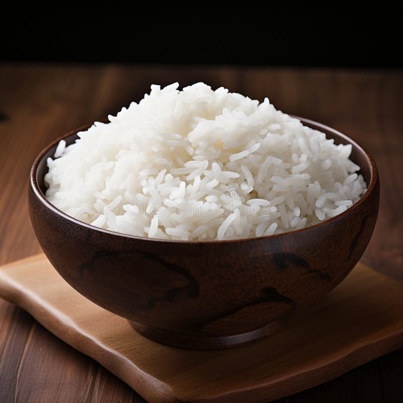 Bowl of rice stock illustration. Illustration of white - 294110707