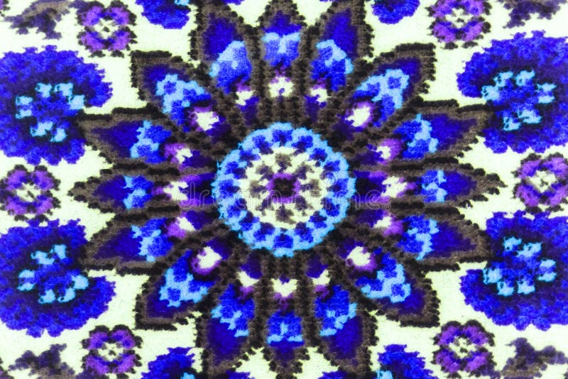 Photo of Bright Purple Patterns on Woollen Woven Surface. Abstract ...
