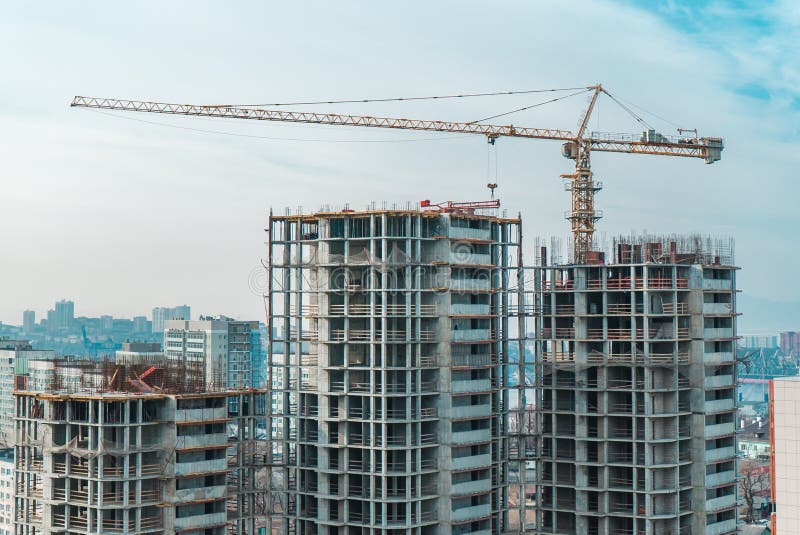 Photo of the Building Under Construction Stock Image - Image of facade ...