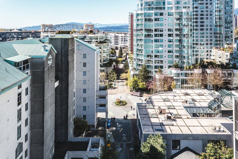 Buildings in Downtown Vancouver, BC, Canada Stock Photo - Image of ...