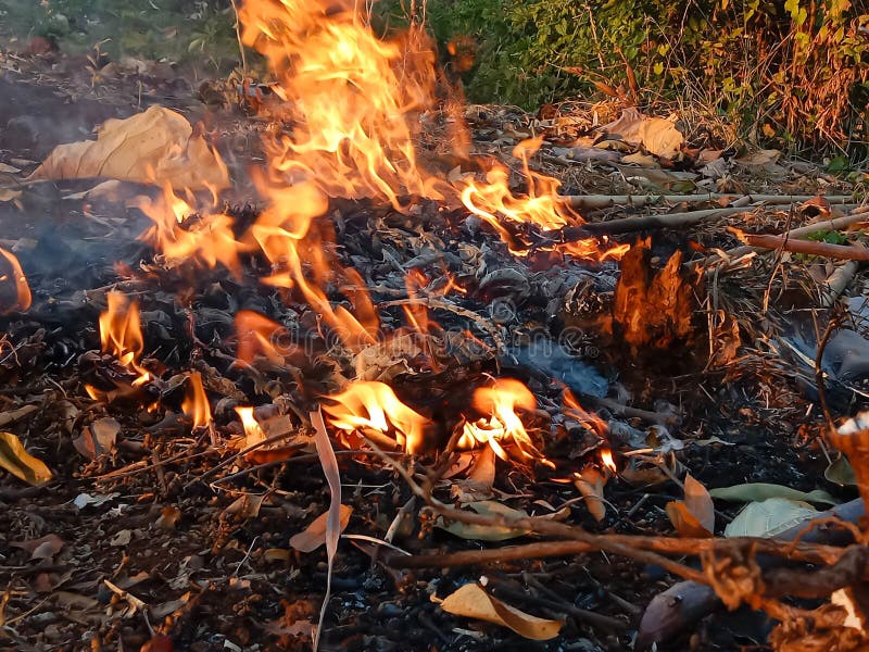 A Photo of a Burning Flame As a Sign of Danger Stock Photo - Image of ...