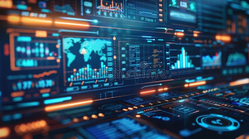 Photo of a Business Analytics Dashboard Displaying Client Metrics on an ...