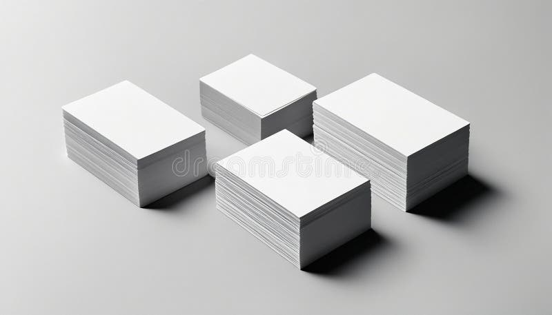 Photo of Business Cards Stack. Template for Branding Identity Stock ...