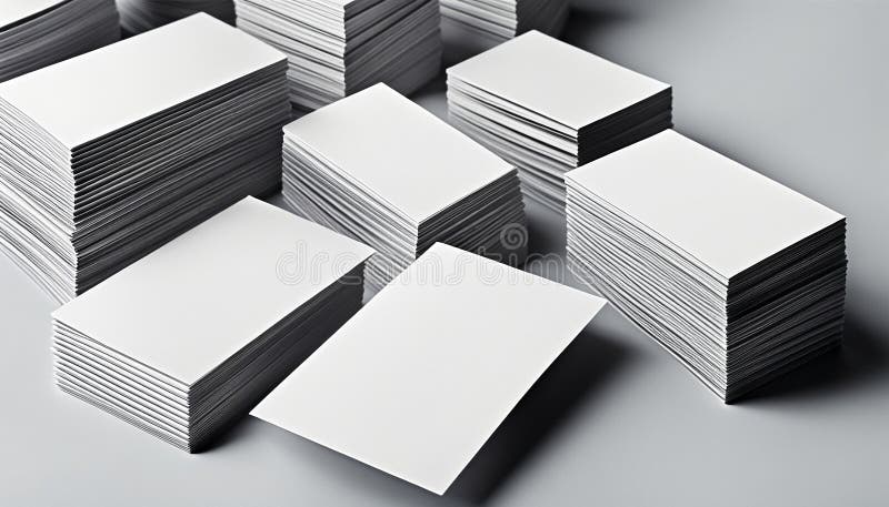 Photo of Business Cards Stack. Template for Branding Identity Stock ...