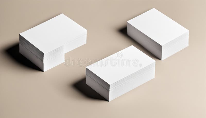 Photo of Business Cards Stack. Template for Branding Identity Stock ...