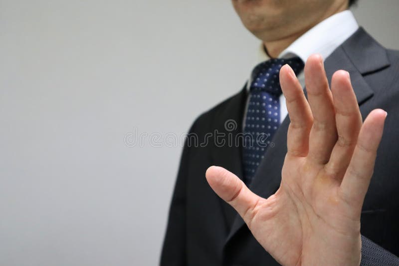 Businessman Doing Pose Refusal Stock Photos - Free & Royalty-Free Stock ...