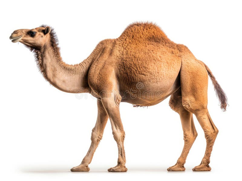 Photo of a Camel Isolated on a White Background Stock Illustration ...