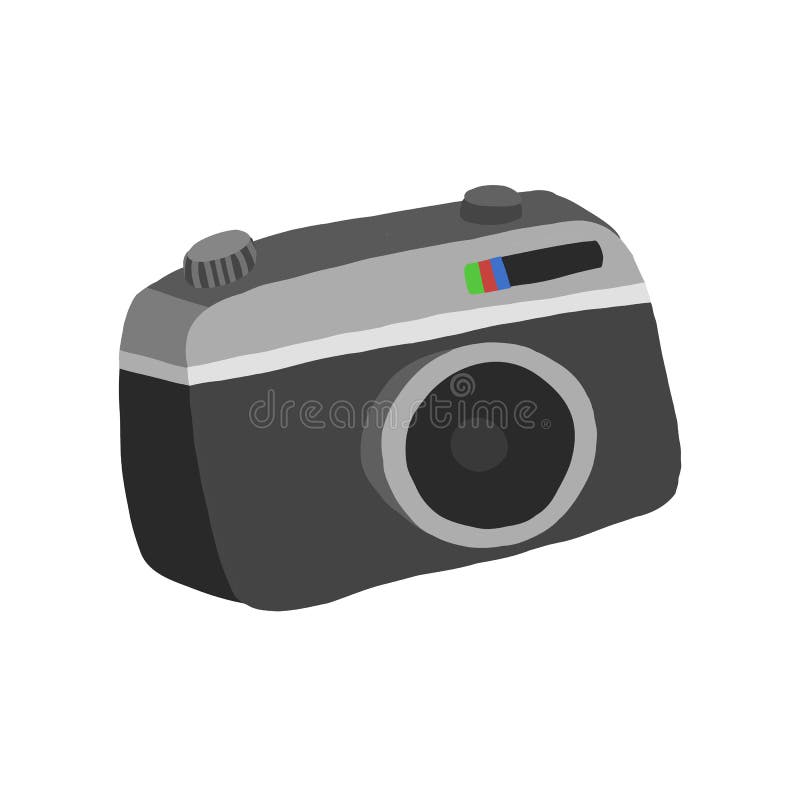 Photo Camera in Cartoon Style Stock Vector - Illustration of cartoon ...