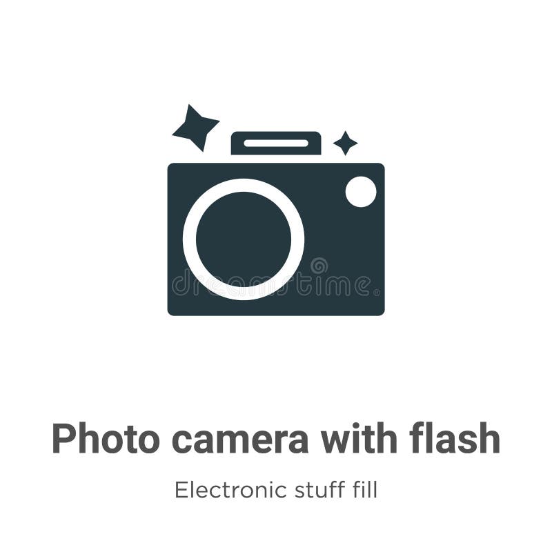 Flash Vector Icon on White Background. Flat Vector Flash Icon Symbol ...