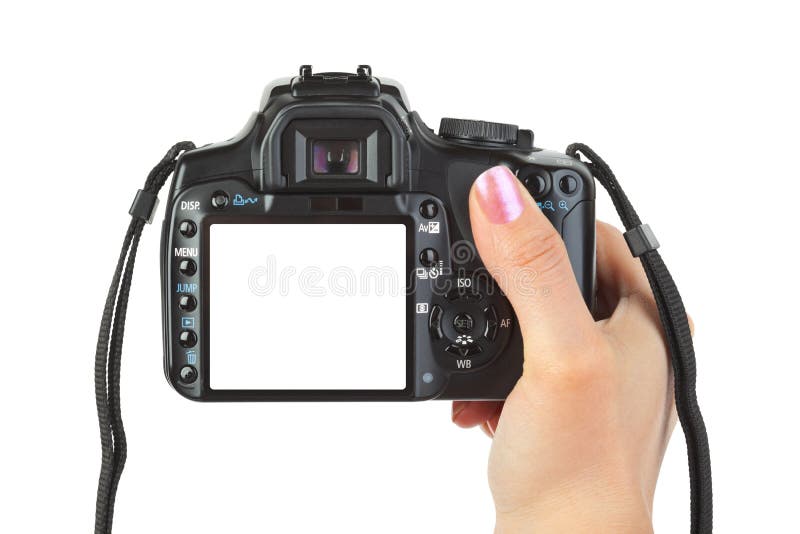 Hand holding camera stock image. Image of dslr, photograph - 16146563