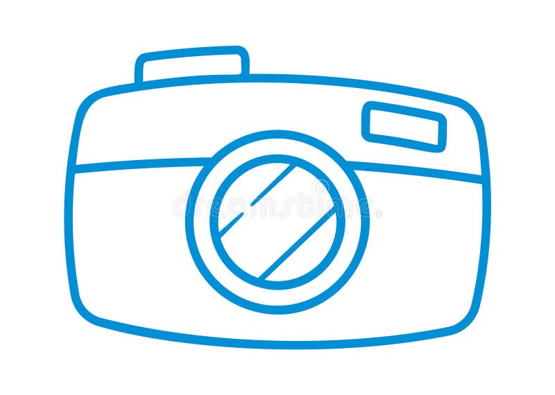 Photo Camera Hand Drawing Scribble Stock Vector - Illustration of ...