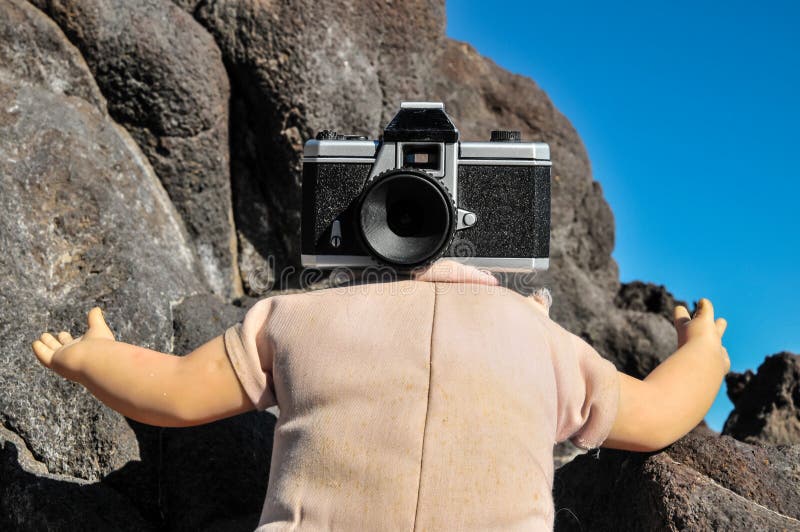 Photo Camera Head stock image. Image of unusual, rare - 38403135